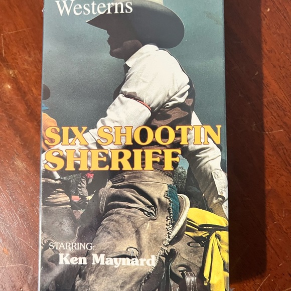 Mntex Entertainment | Media | Classic Westerns Six Shootin Sheriff Vhs ...